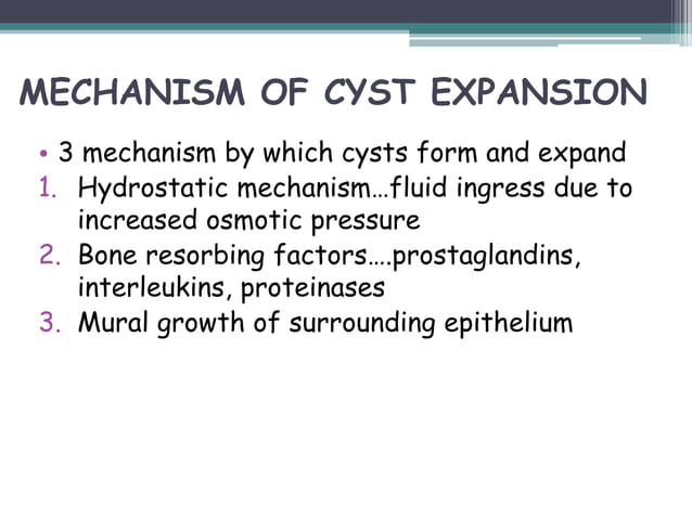 Cystic lesions in oral cavity | PPTX | Bone and Joint Conditions ...