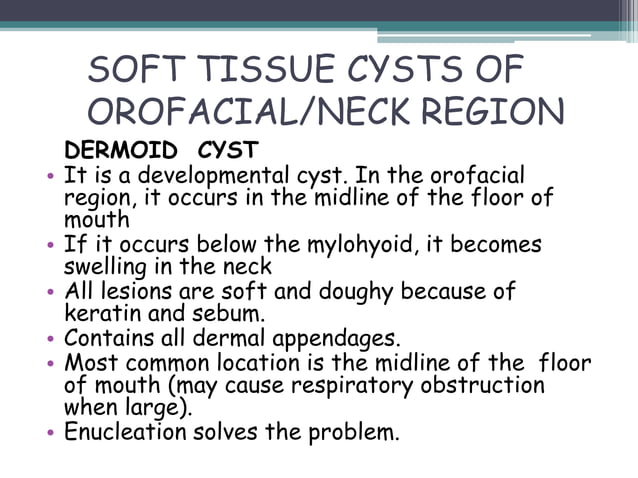 Cystic lesions in oral cavity | PPTX | Bone and Joint Conditions ...