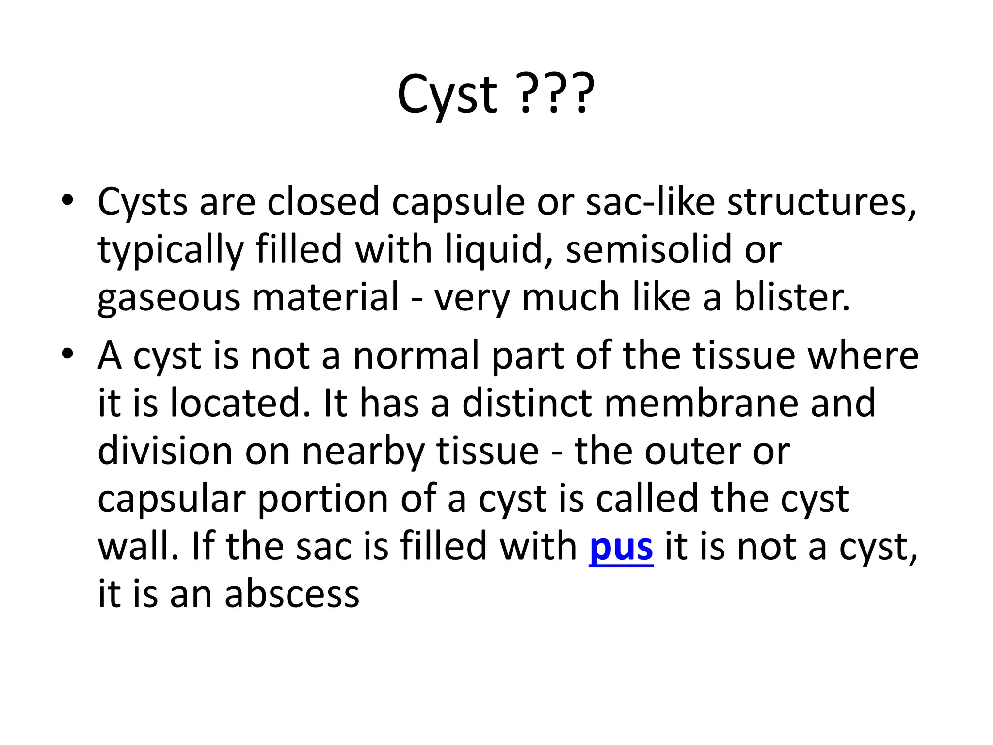 Cystic lesions of bone | PPTX