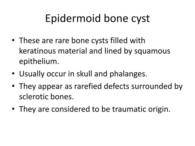 Cystic lesions of bone | PPTX