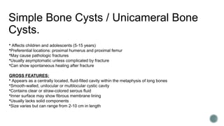 CYSTIC LESIONS OF BONE.pptx pg group discussion | PPTX