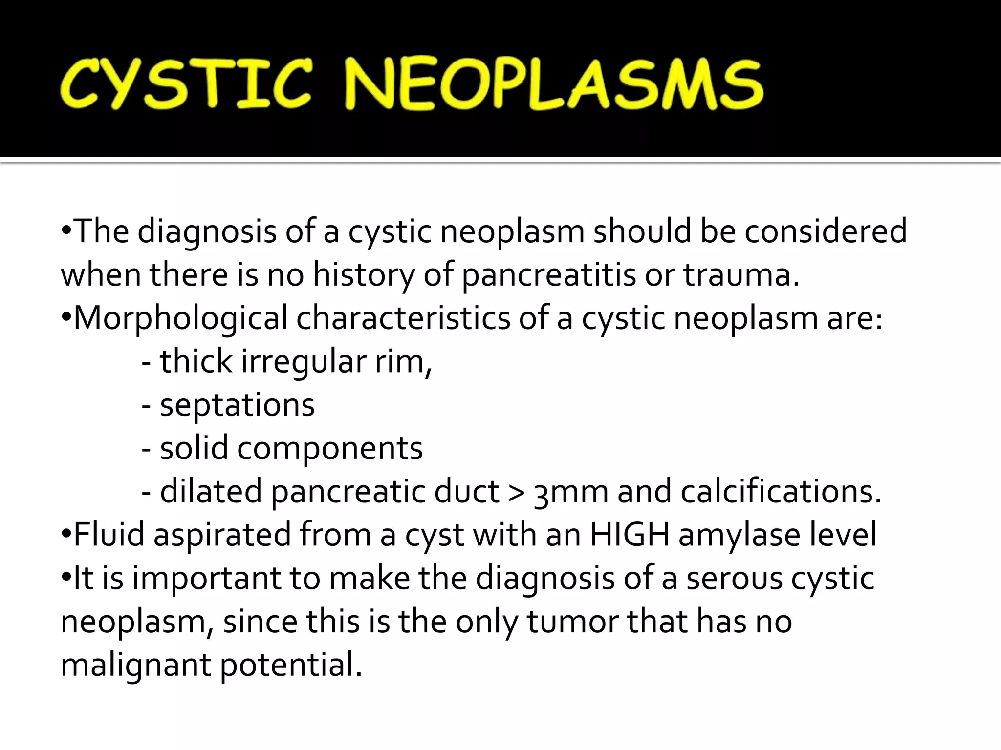 Cystic lesions of pancreas | PPTX
