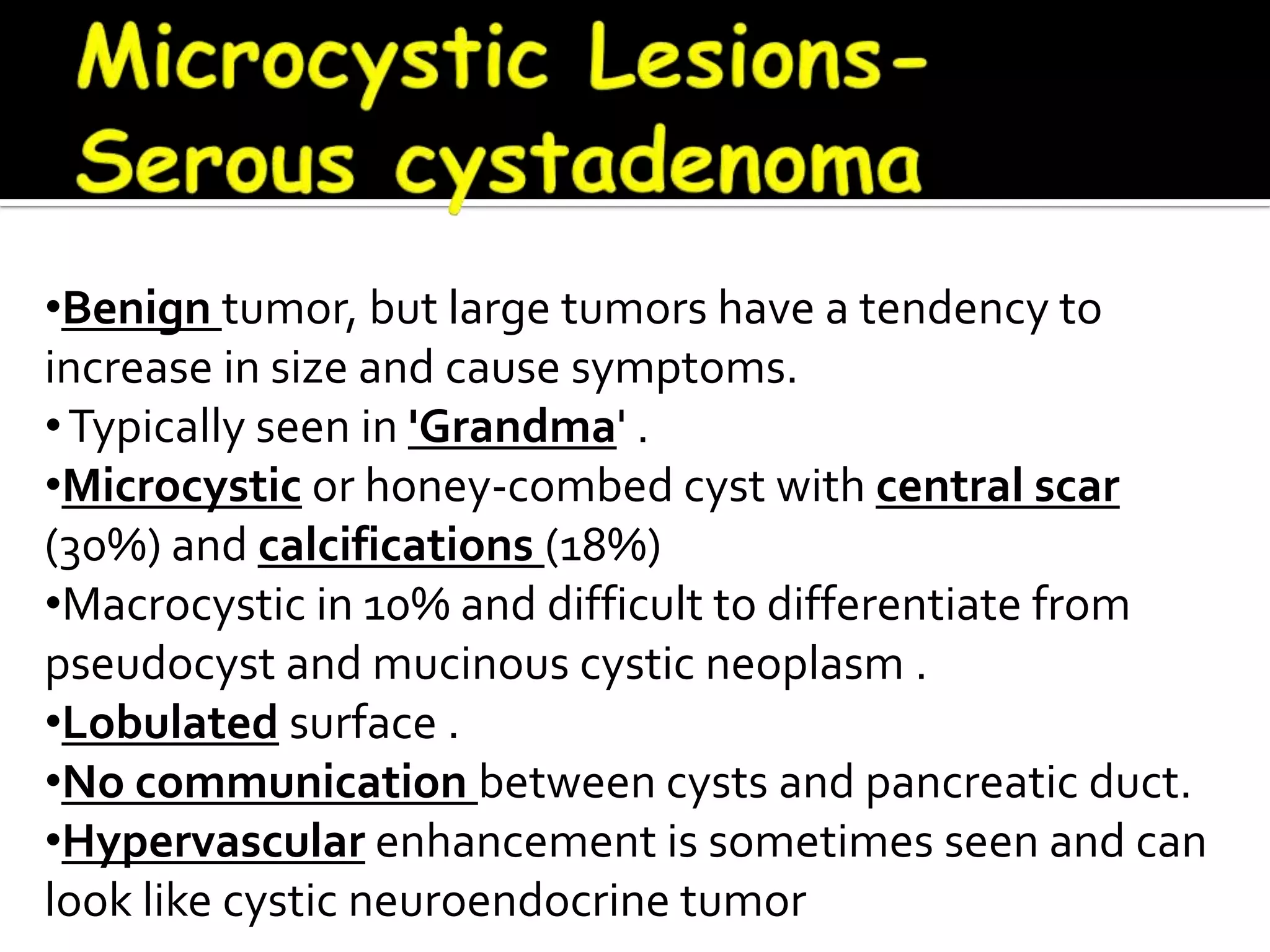 Cystic lesions of pancreas | PPTX