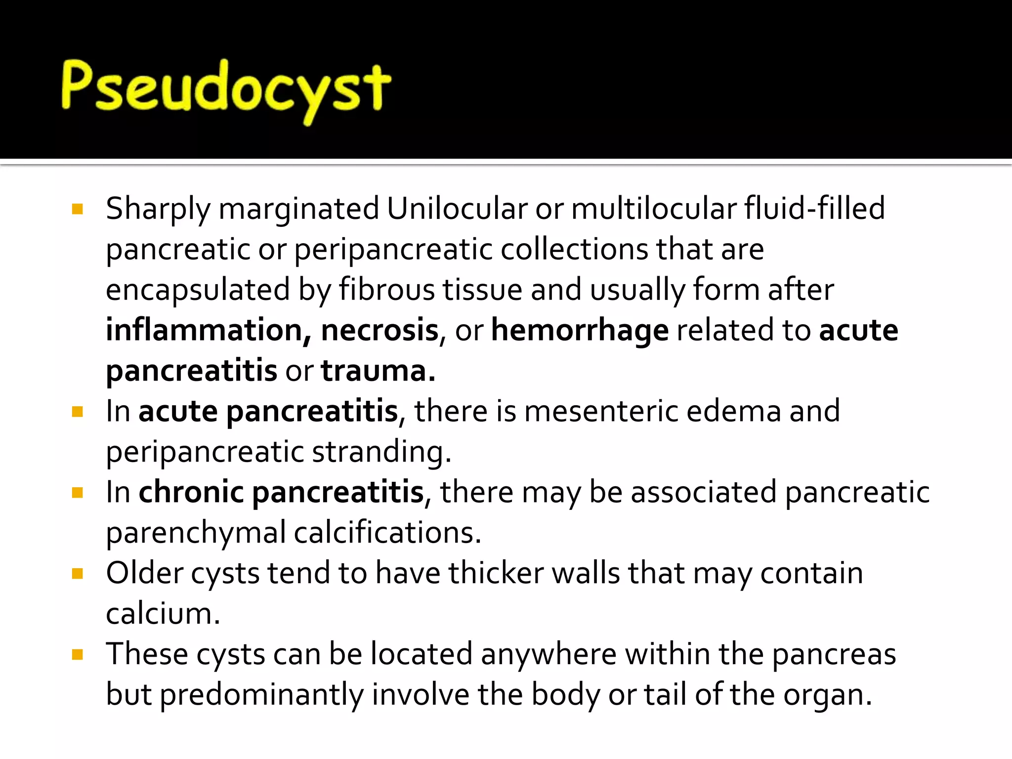 Cystic lesions of pancreas | PPTX