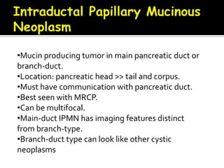 Cystic lesions of pancreas | PPTX