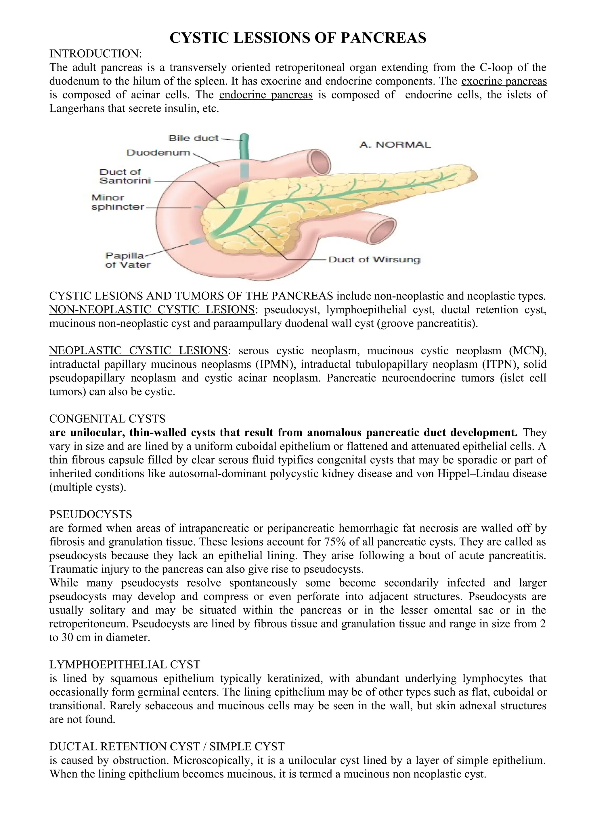 CYSTIC LESIONS OF PANCREAS .docx
