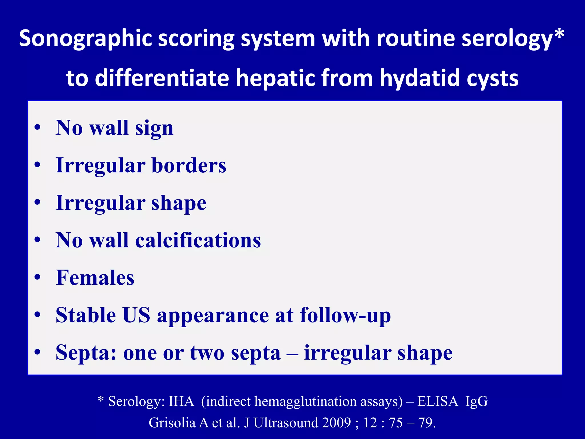 Cystic liver lesions - An ultrasound perspective | PPTX