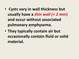 Cystic lung disease; Stepwise approach to diagnosis | PPTX