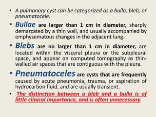 Cystic lung disease; Stepwise approach to diagnosis | PPTX