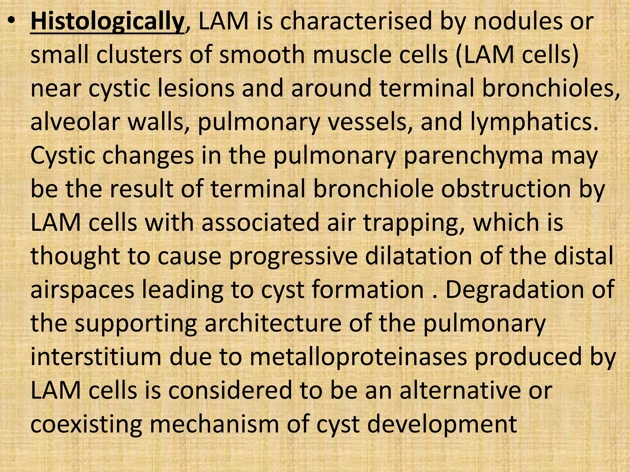 Cystic lung disease | PPTX