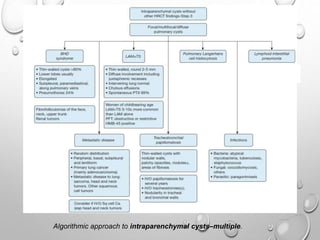 Cystic lung disease | PPTX