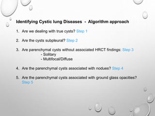Cystic lung disease | PPTX