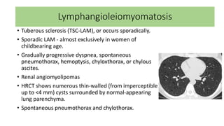 CYSTIC LUNG DISEASES - types and Radiology.pptx