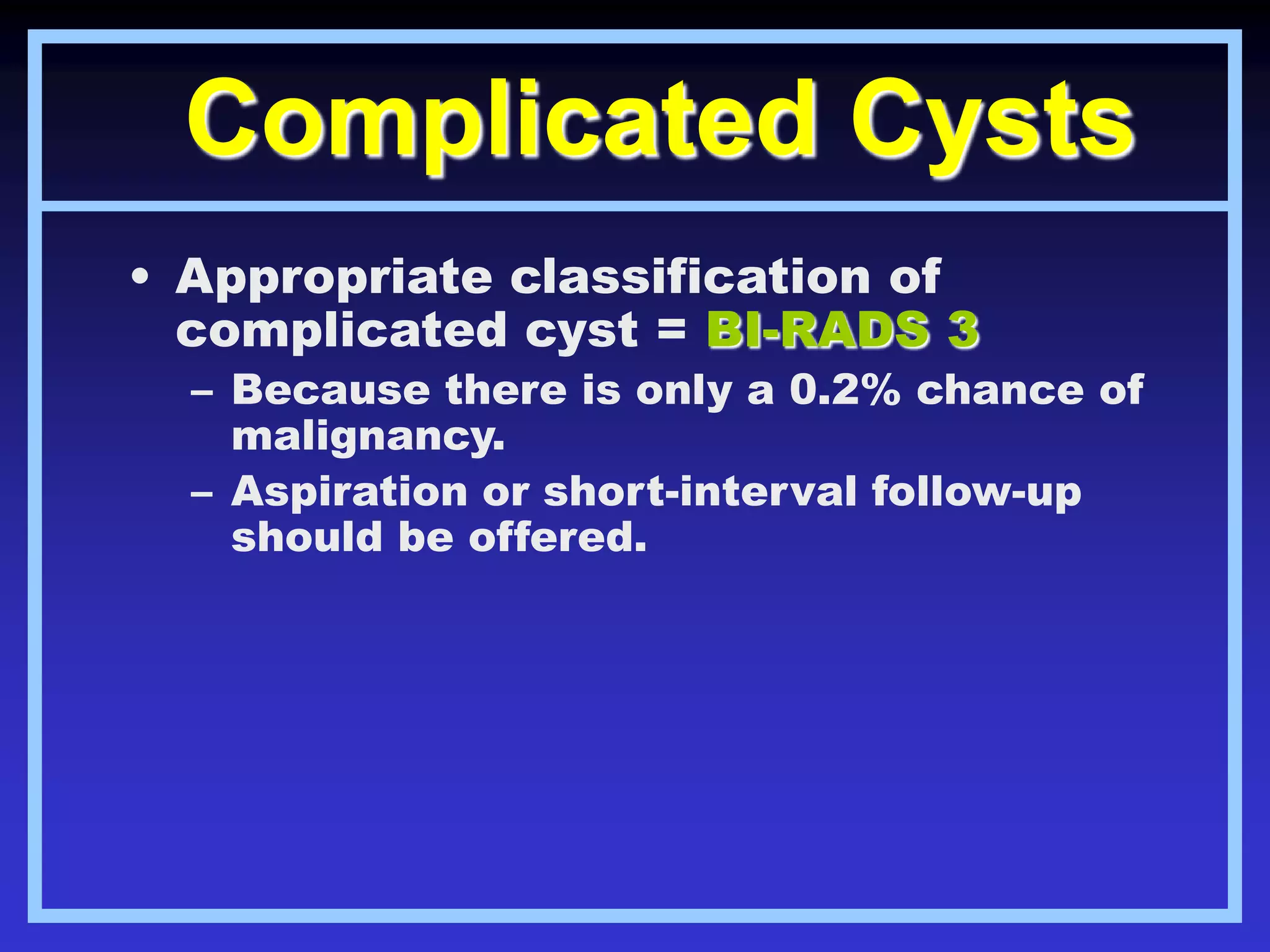 Cystic masses of the breast by xiu | PPT