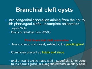 cystic neck lesions congenital and acquired | PPTX