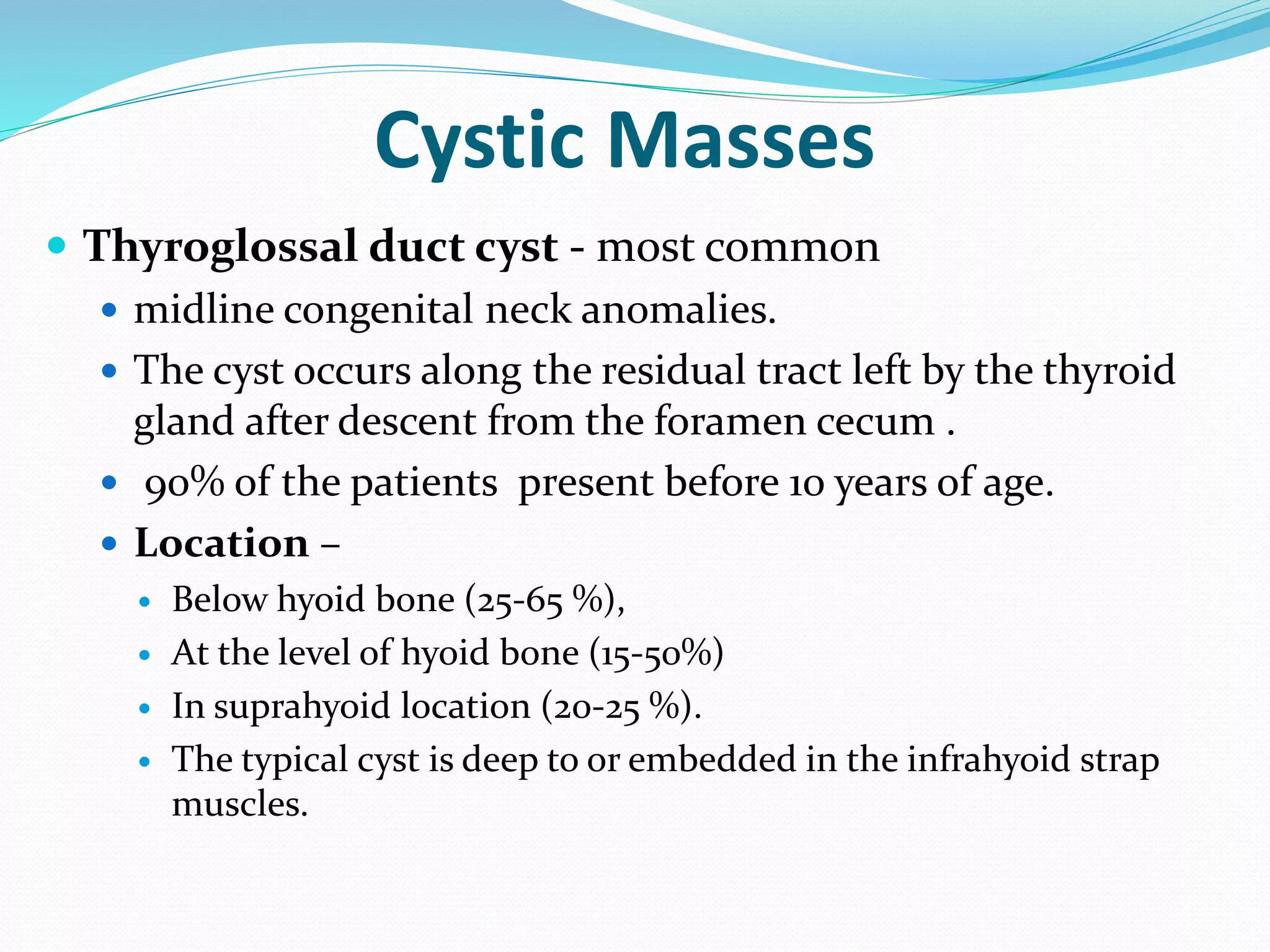 Cystic masses of neck | PPTX