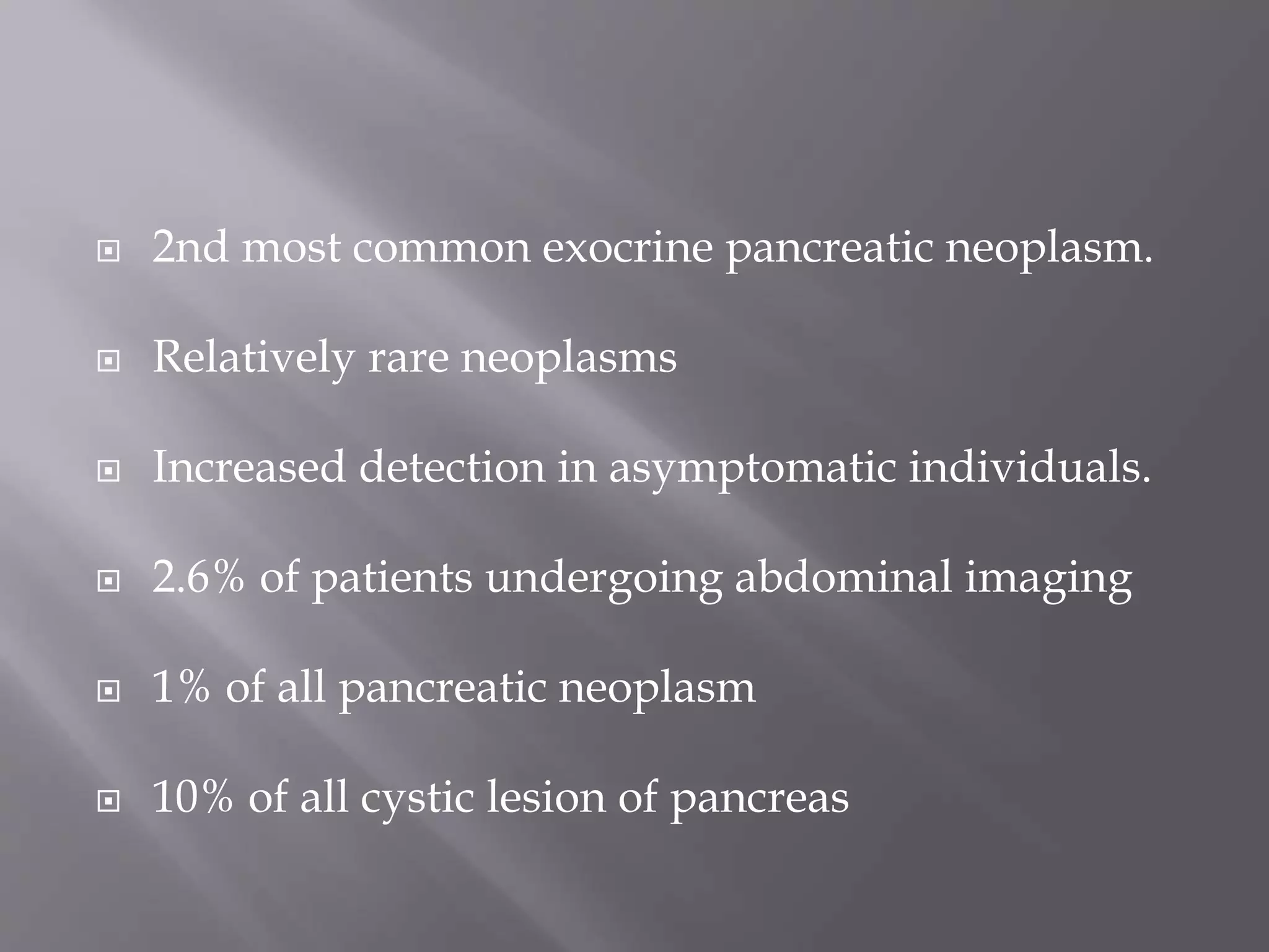 Cystic neoplasm of pancreas | PPTX