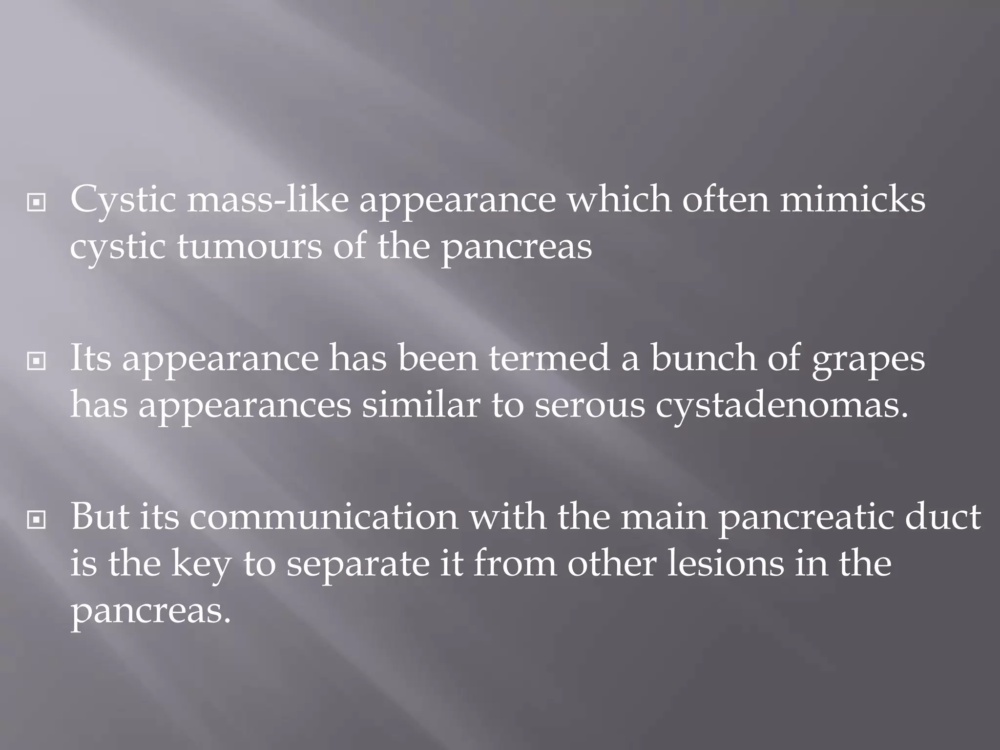 Cystic neoplasm of pancreas | PPTX