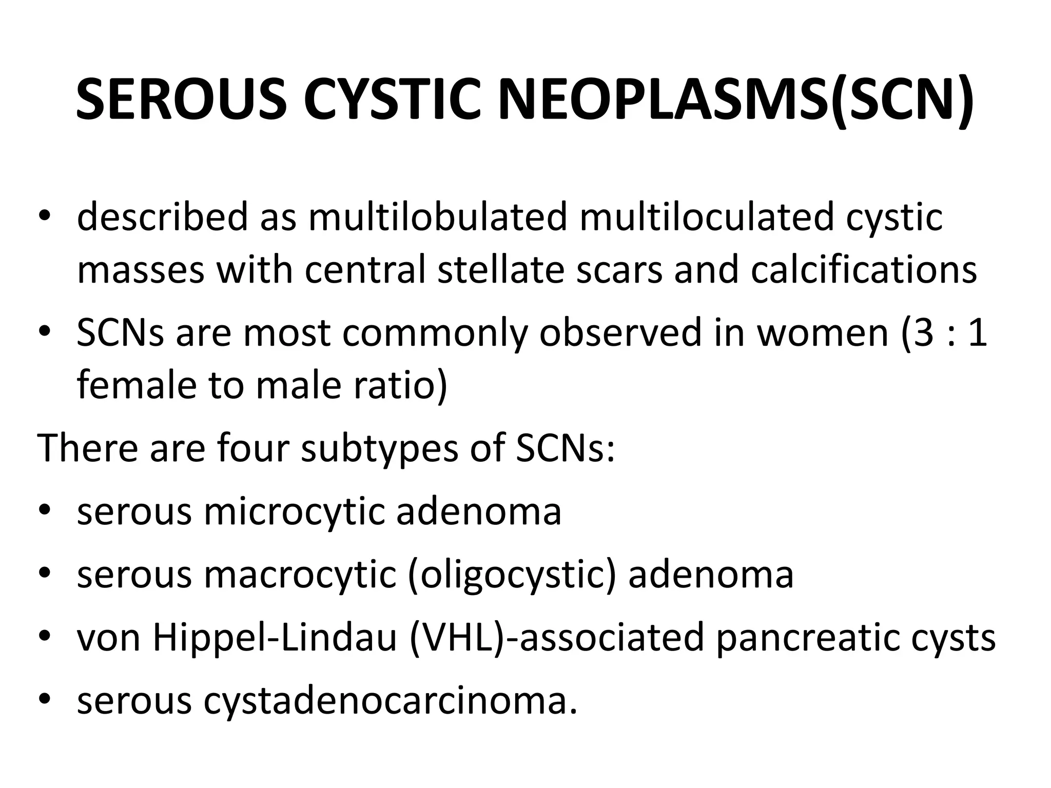 Cystic neoplasm of pancreas | PPTX