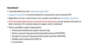 cystic neoplasm of pancreas | PPTX