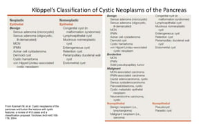 cystic neoplasm of pancreas | PPTX