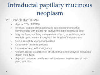 Cystic neoplasm of pancreas | PPTX