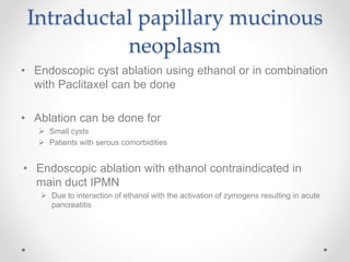 Cystic neoplasm of pancreas | PPTX