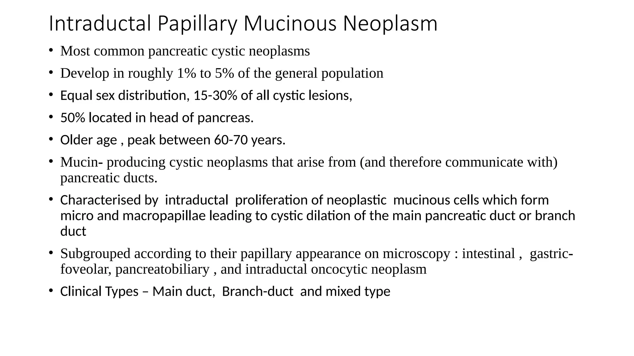 Cystic neoplasm of pancreas diagnosis and management.pptx