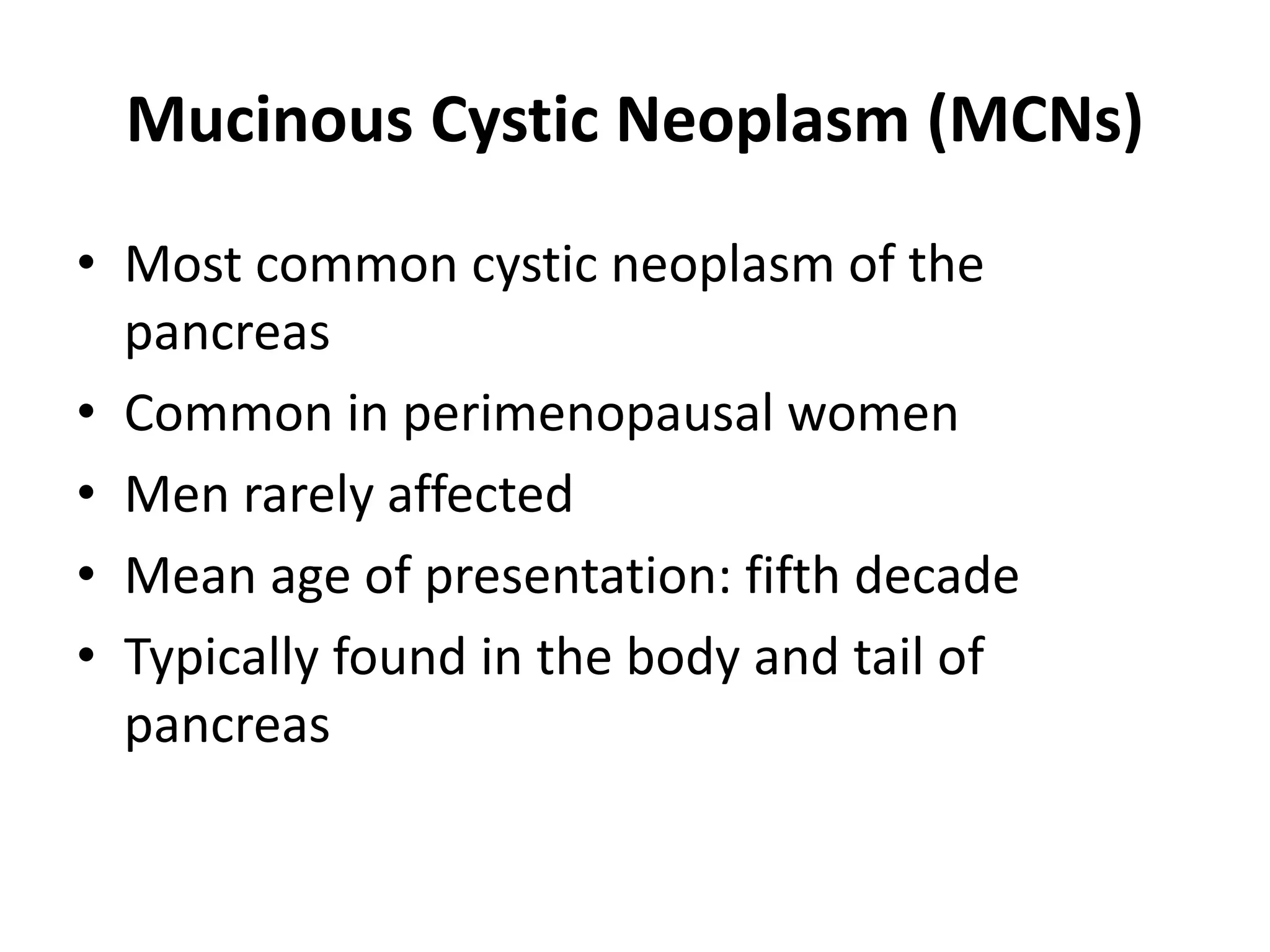 basics on Cystic neoplasms of the pancreas.pptx