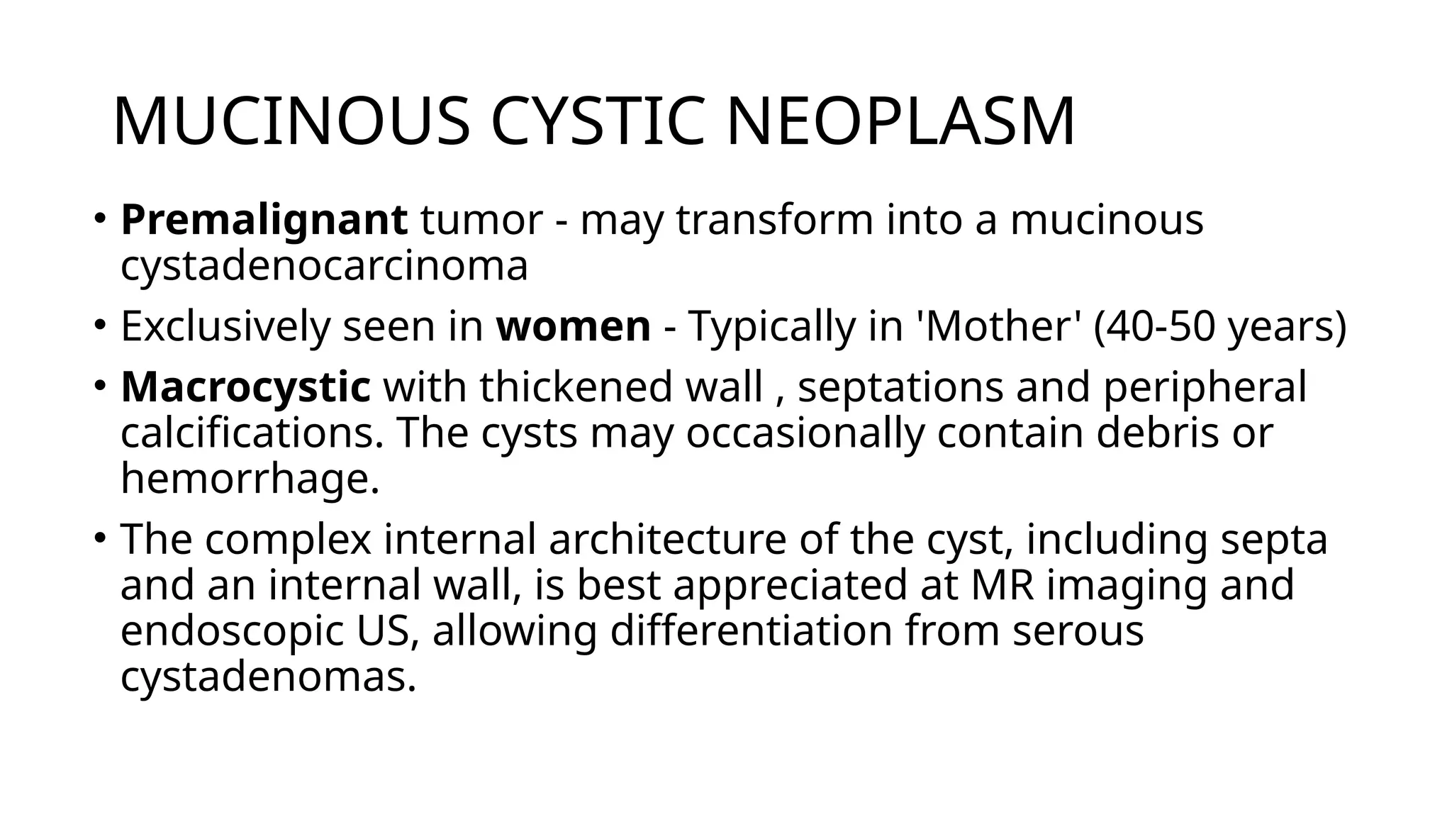 Cystic pancreas lesions power point presentation | PPT