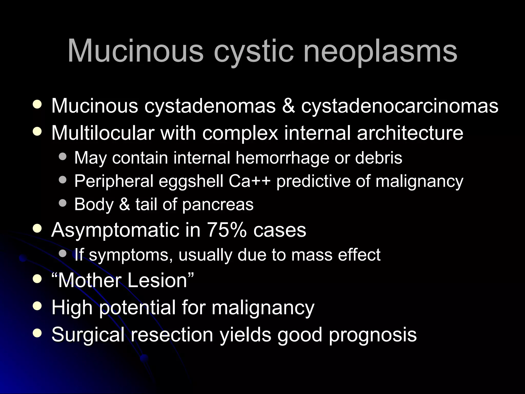 Cystic pancreatic lesions | PPT