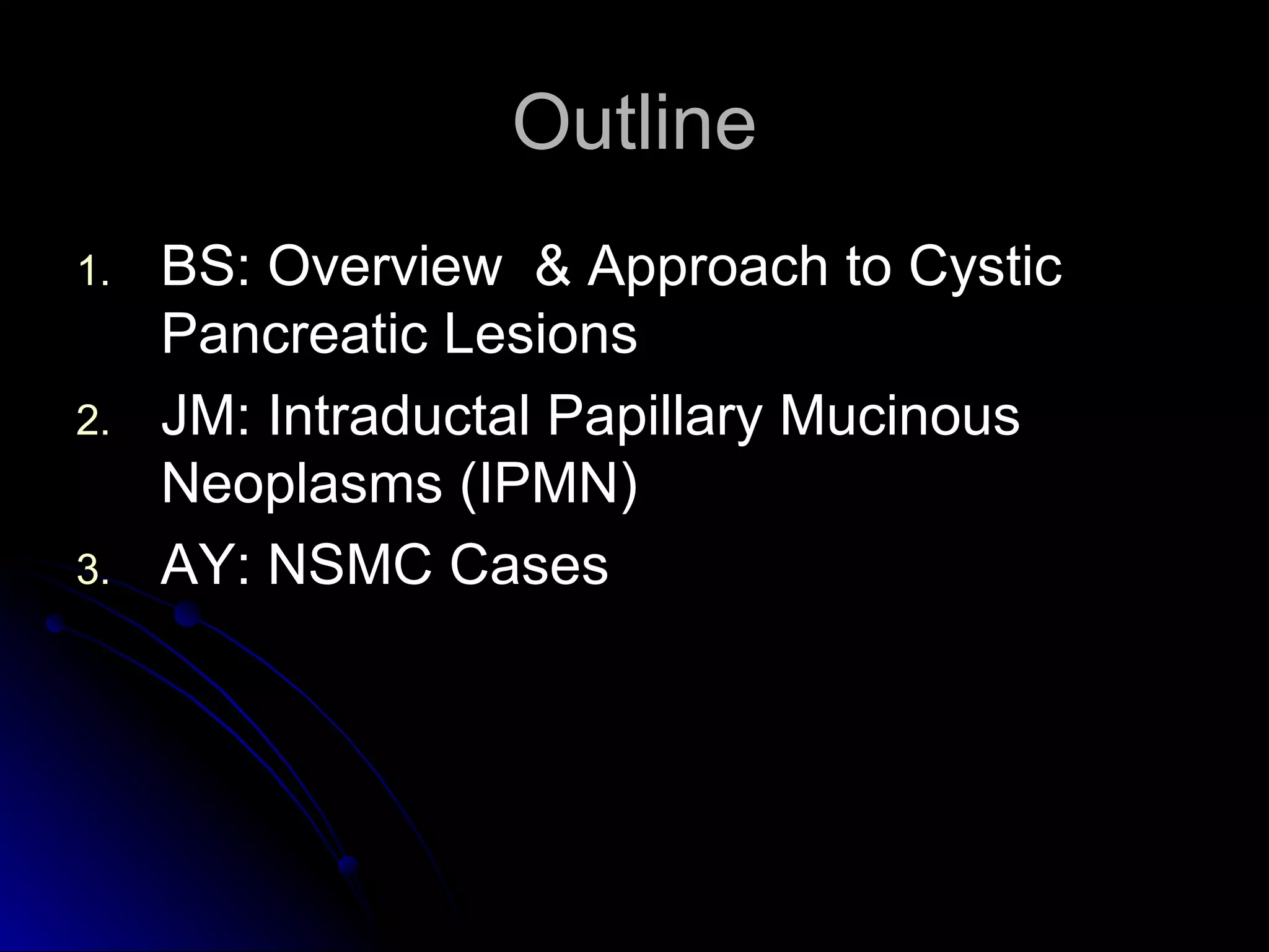 Cystic pancreatic lesions | PPT