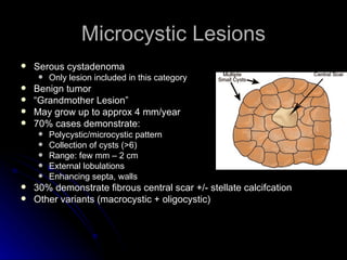 Cystic pancreatic lesions | PPT