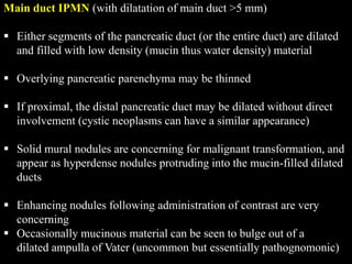 IMAGING OF CYSTIC PANCREATIC TUMOURS | PPTX