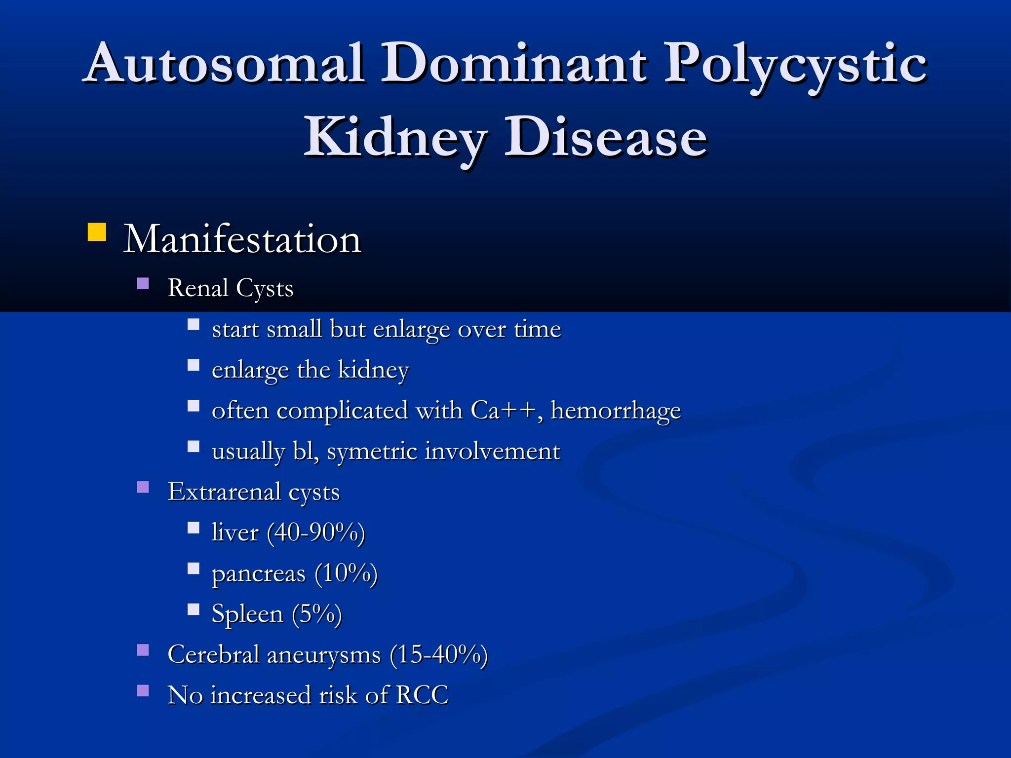 Cystic Renal Disease | PPT
