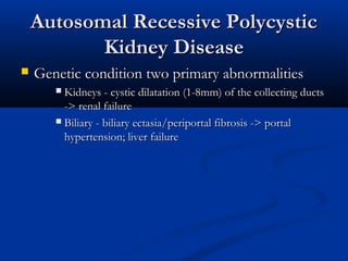 Cystic Renal Disease | PPT
