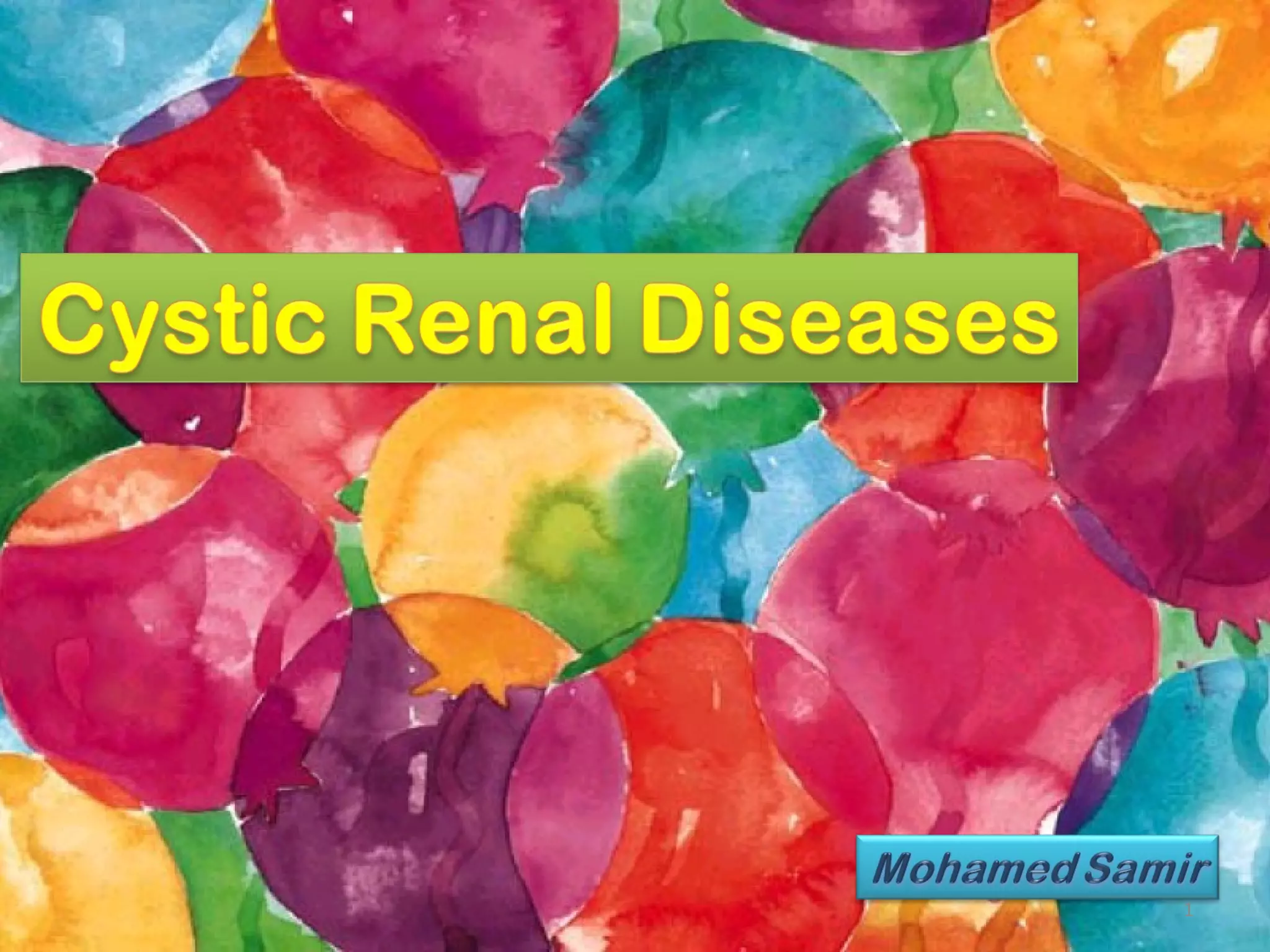 Cystic renal diseases | PPT