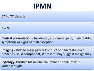Cystic tumours of pancreas | PPTX