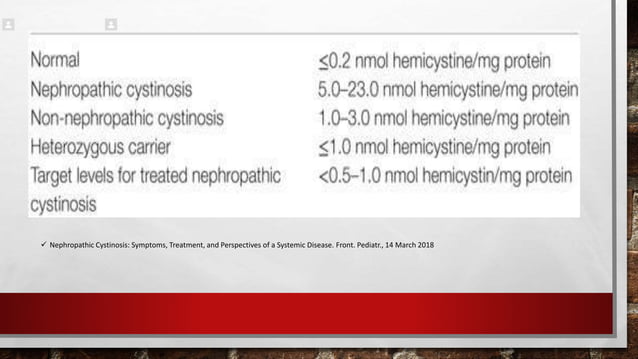 Cystinosis | PPT | Eye and Vision Conditions | Diseases and Conditions