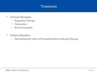 cystinosis-Introduction, diagnosis and management | PPTX