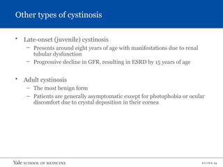cystinosis-Introduction, diagnosis and management | PPTX