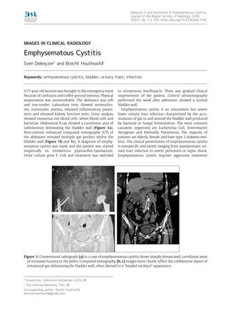 Cystitis | PDF
