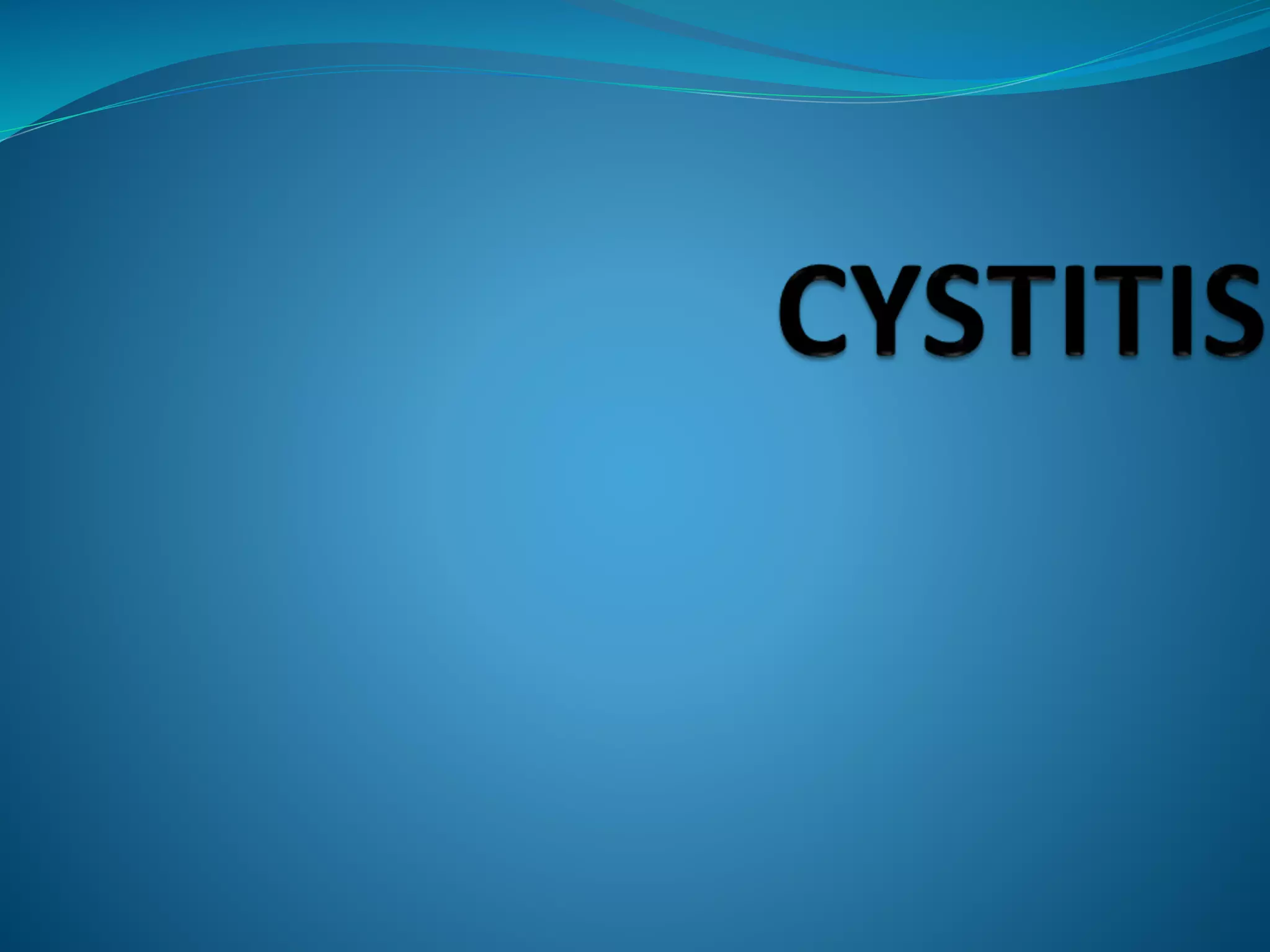 penjelasan penyakit Cystitis | PPTX