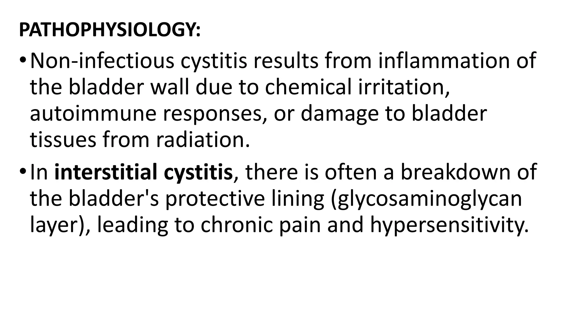 CYSTITIS, Inflamation of the bladder, the organ that store urine | PDF ...