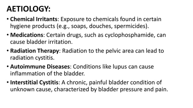 CYSTITIS, Inflamation of the bladder, the organ that store urine | PDF ...