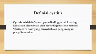 Cystitis (medical) | PPT