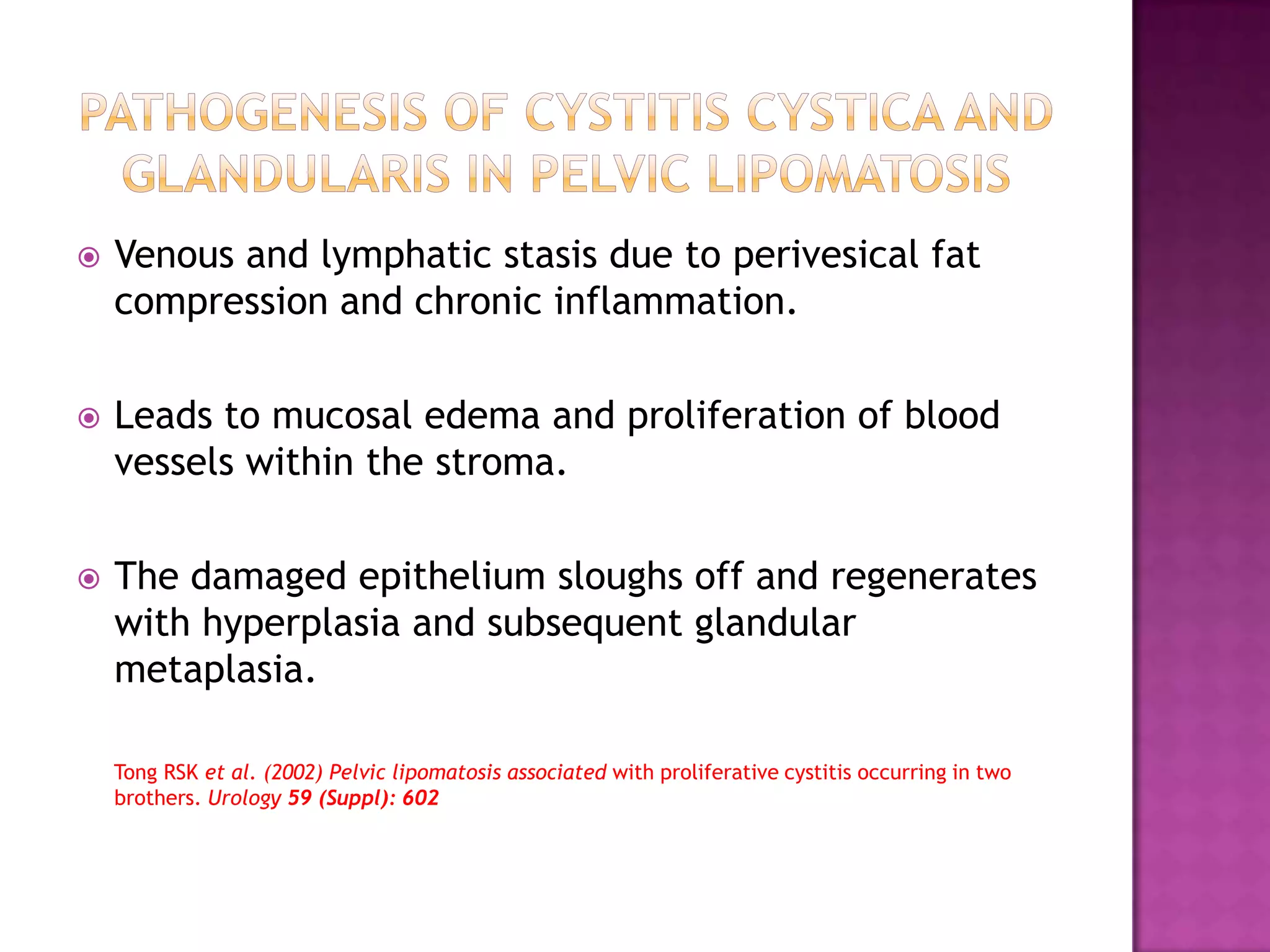 Cystitis Cystica and Glandularis | PPTX
