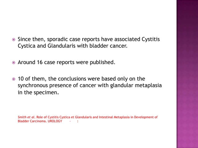 Cystitis Cystica and Glandularis | PPTX