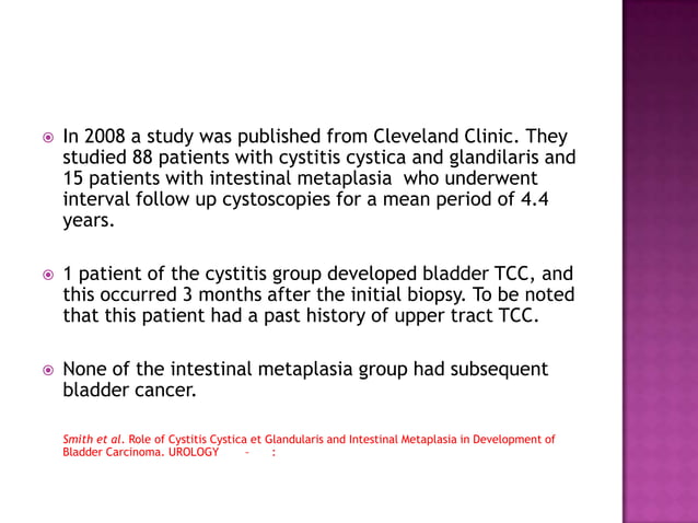 Cystitis Cystica and Glandularis | PPTX