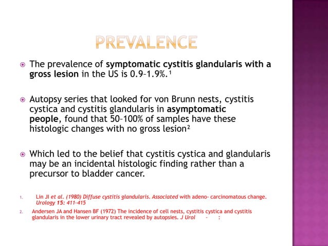 Cystitis Cystica and Glandularis | PPTX